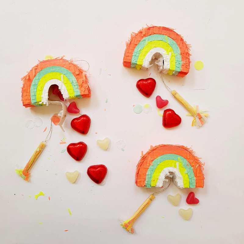 Rainbow Party Favor Pinatas - Little Lulubel