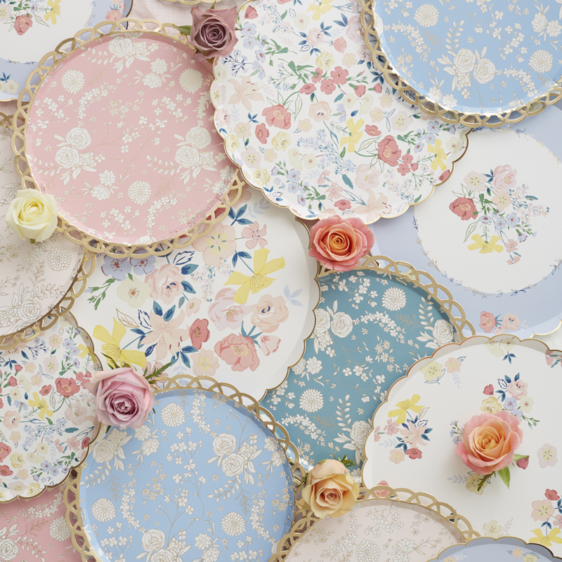 English Garden Lace Plates - Little Lulubel